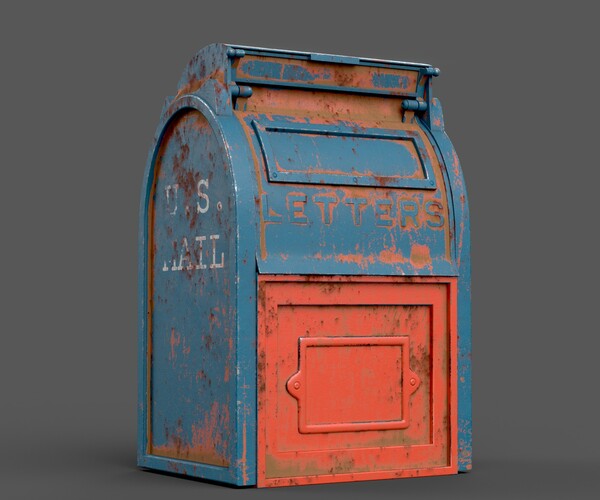 ArtStation - Mailbox Low-poly 3D model | Game Assets