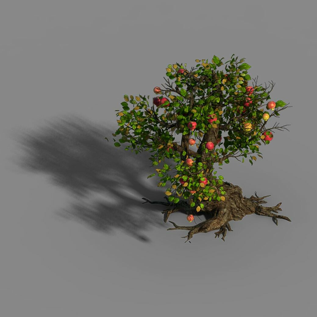 ArtStation - Grass Temple Village - Tree 02 | Resources