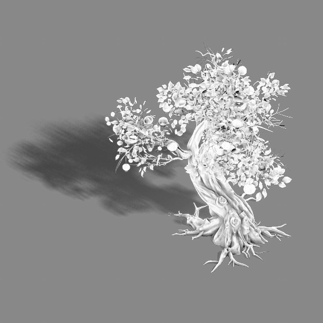 ArtStation - Grass Temple Village - Tree 02 | Resources