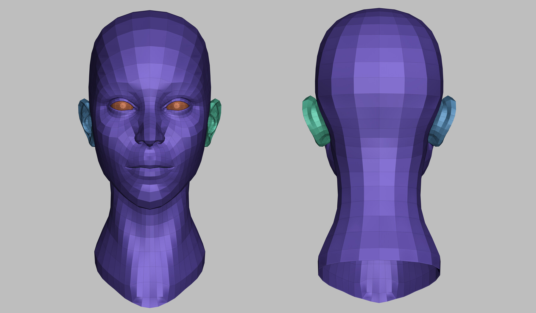 ArtStation - Female Head Base Mesh | Resources