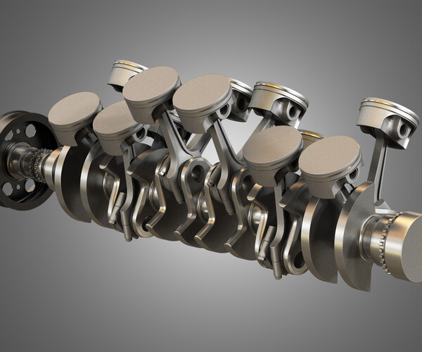 ArtStation - V12 Engine-12 Cylinders | Resources