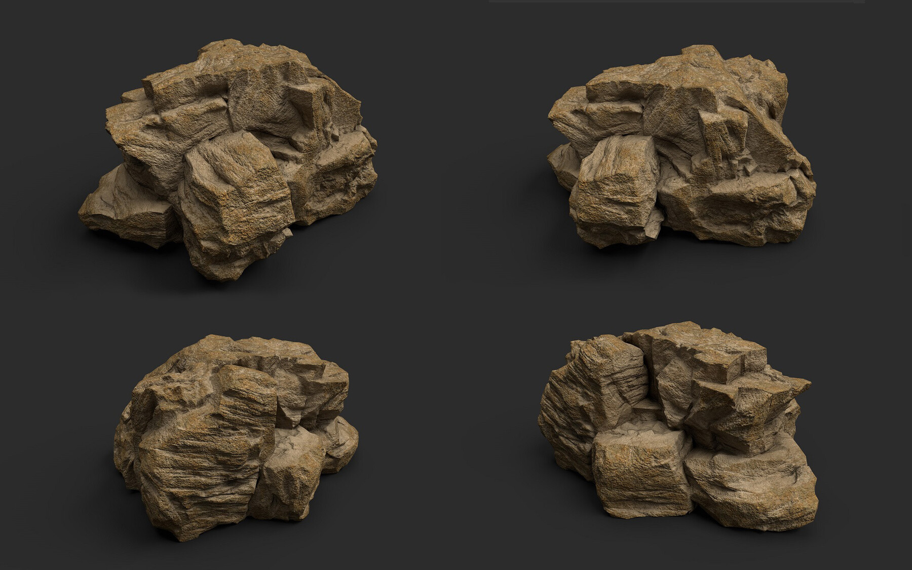 ArtStation - Desert Rock Collection 010 | Game Assets