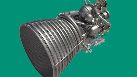 ArtStation - J-2 Rocket Engine | Resources