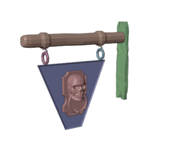 ArtStation - Medieval Sign | Game Assets
