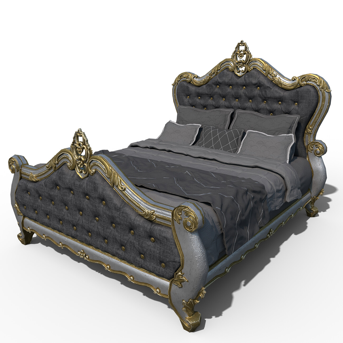 ArtStation - Bed 02 | Game Assets