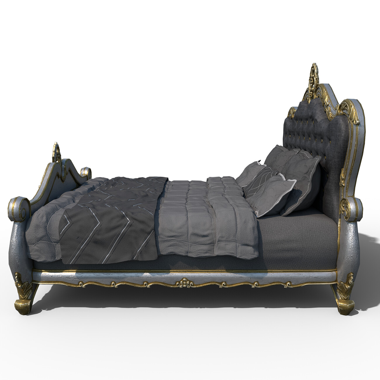 ArtStation - Bed 02 | Game Assets