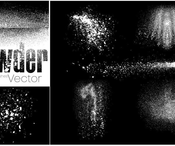 ArtStation - Powder Overlay / Brush Vectors Set 1 | Brushes