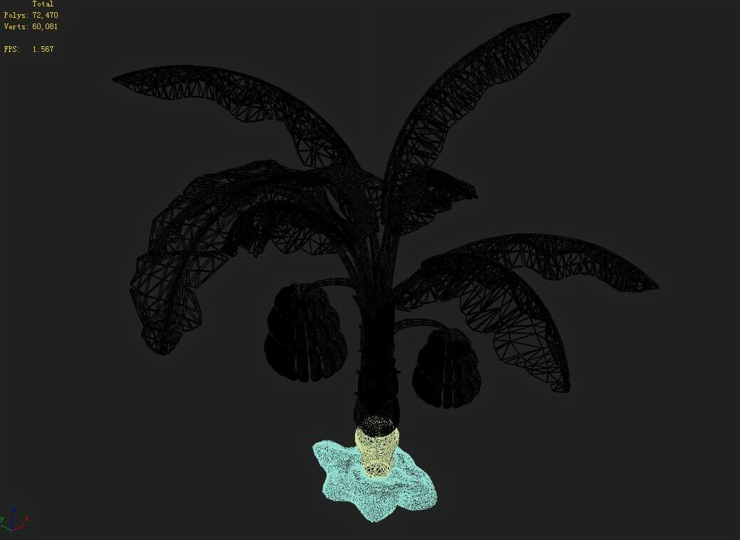 ArtStation - Empty mulberry - banana tree 01 | Resources