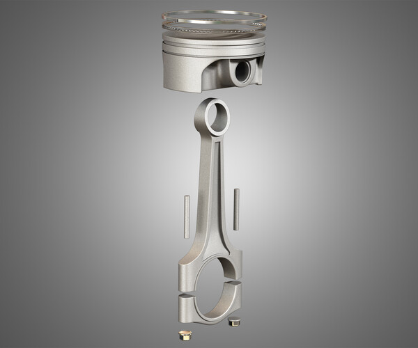 ArtStation - Piston with Connecting Rod | Resources