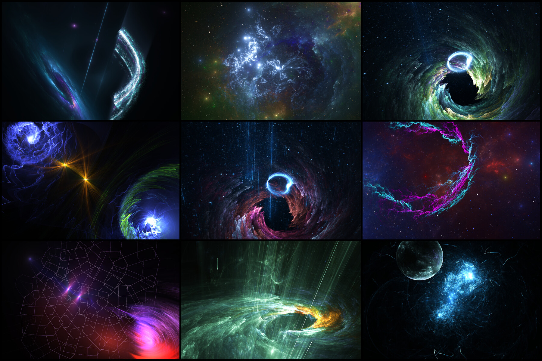 ArtStation - 50 Abstract Space Backgrounds - Vol. 4 | Artworks