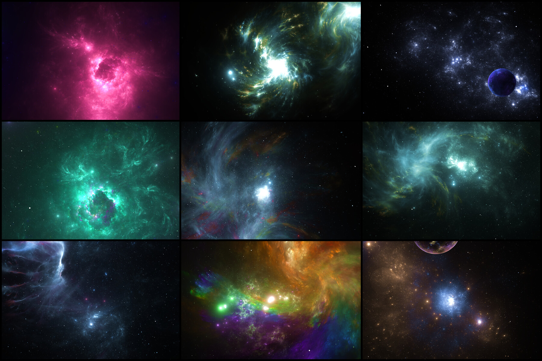 ArtStation - 50 Deep Space Backgrounds - Vol. 3 | Artworks