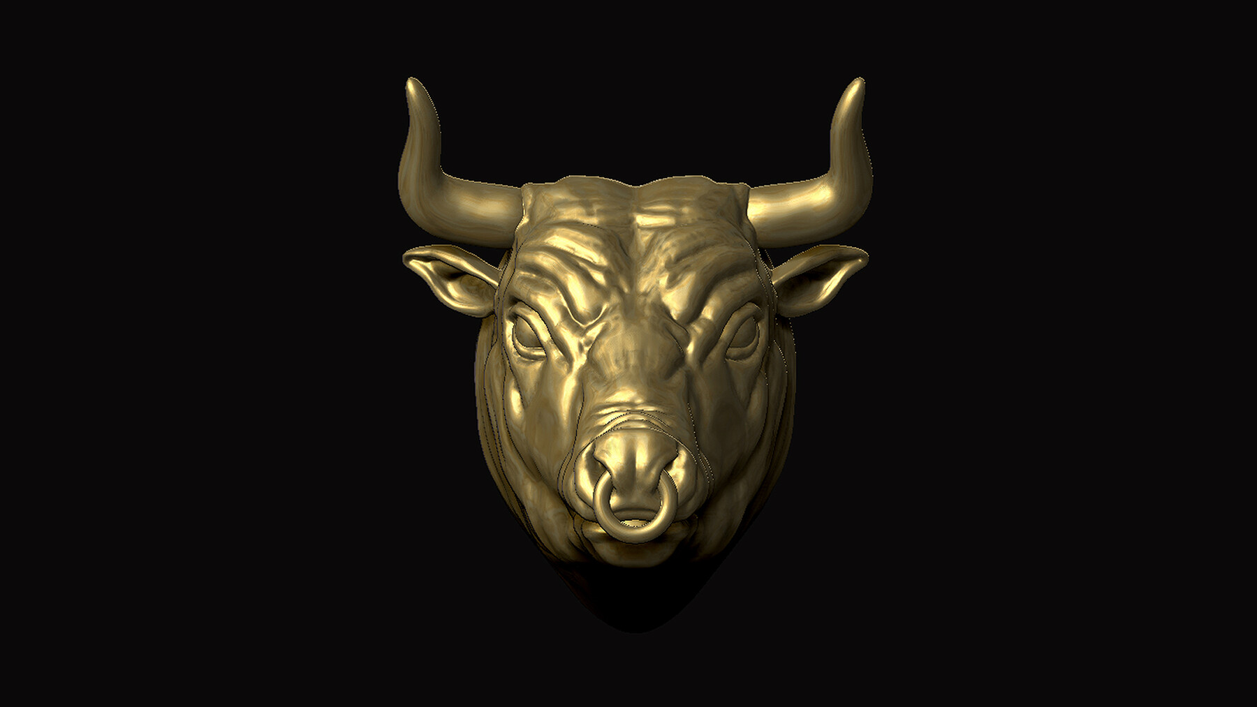 patrickart 90 - Bull Head 3D Print 3D print model