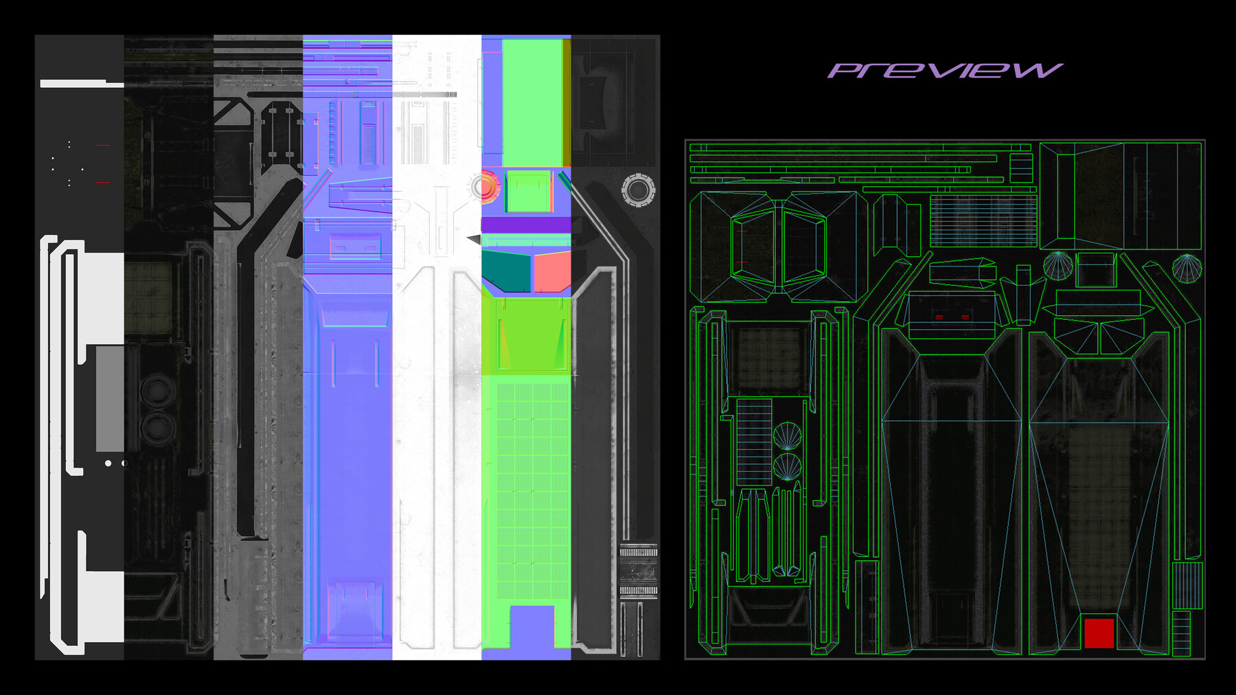ArtStation - Technical Hatch 'B' (LP) | Game Assets