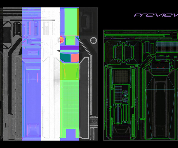 ArtStation - Technical Hatch 'B' (LP) | Game Assets