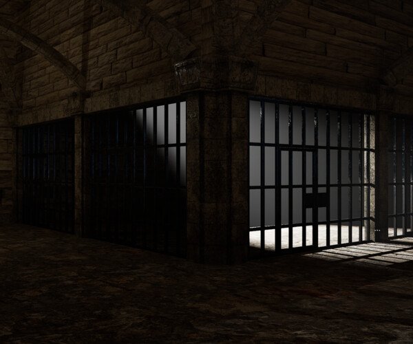 ArtStation - Medieval prison 3D model Low-poly 3D model | Game Assets