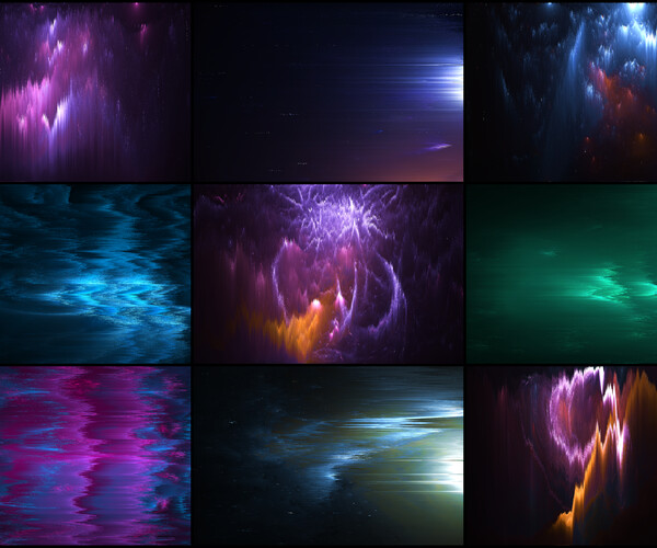 ArtStation - 50 Pixel Sorting Backgrounds - Vol. 1 | Artworks