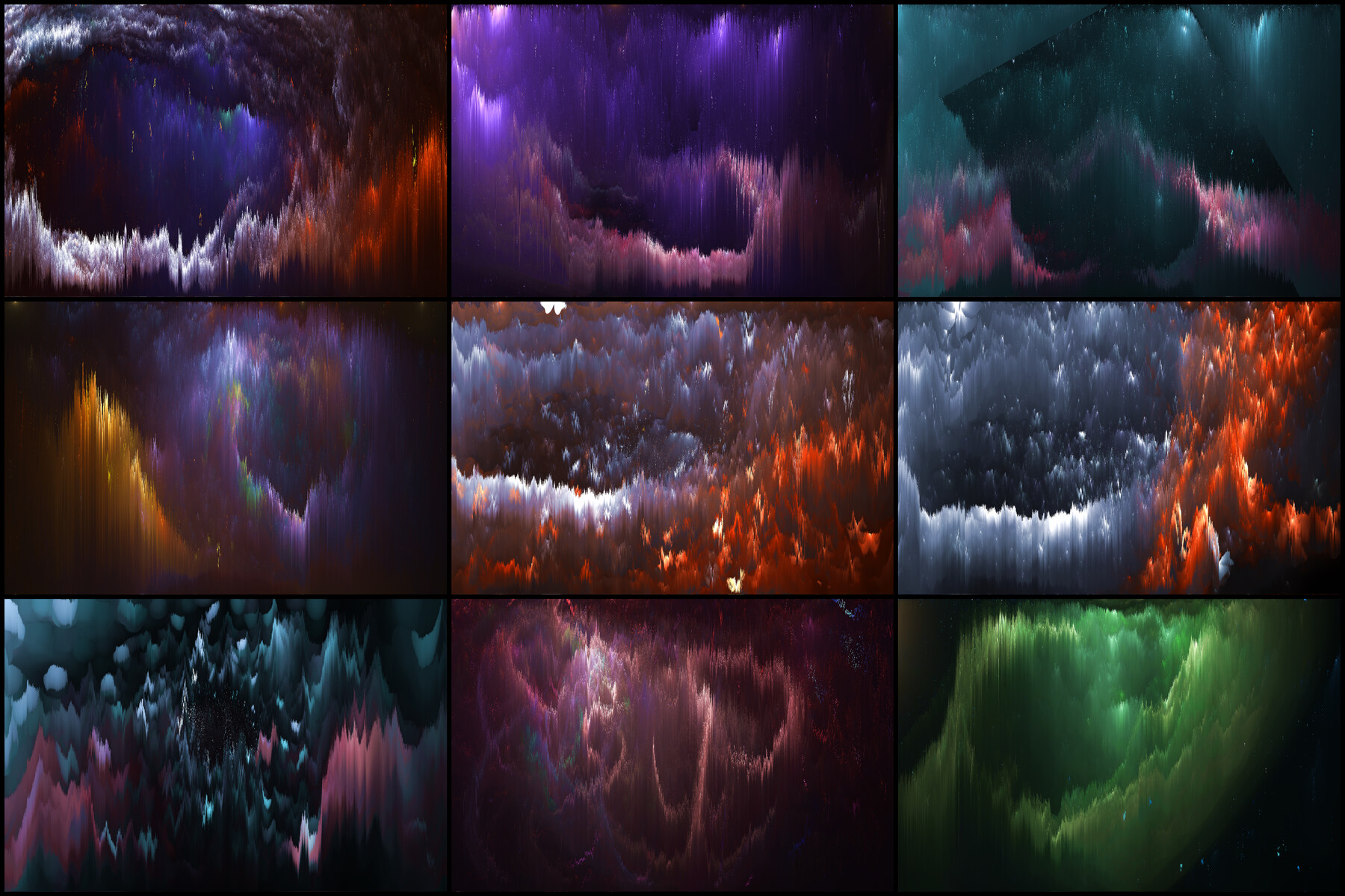 ArtStation - 50 Pixel Sorting Backgrounds - Vol. 5 | Artworks