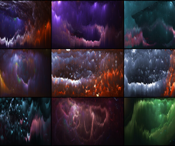 ArtStation - 50 Pixel Sorting Backgrounds - Vol. 5 | Artworks