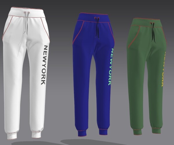 ArtStation - Track Pant in Marvelous Designer | Game Assets