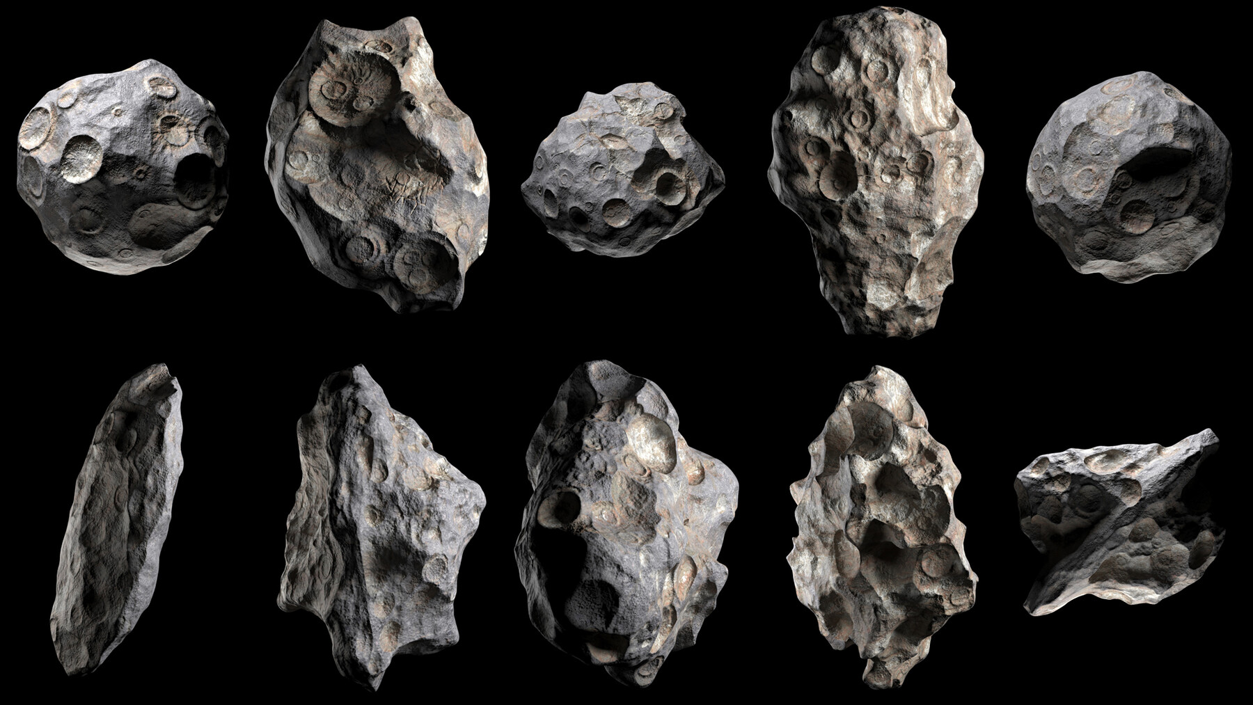 ArtStation - Asteroids BUNDLE LOW-POLY Version | Resources