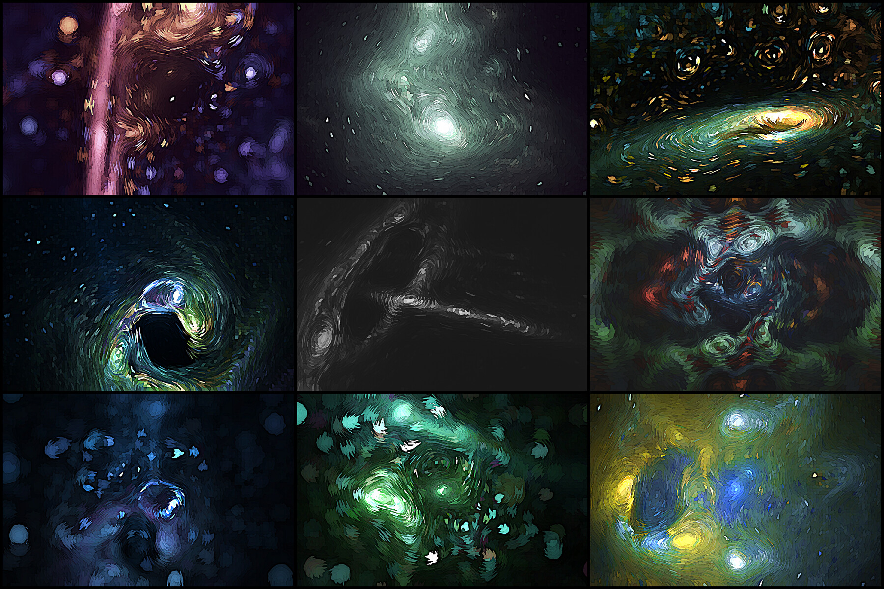 ArtStation - 50 Post-Impressionist Mosaic Backgrounds - Vol. 3 | Artworks