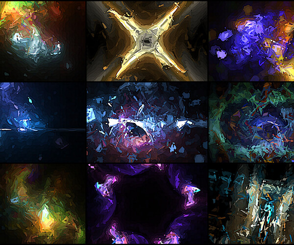 ArtStation - 50 Postmodernism Space Backgrounds - Vol. 1 | Artworks