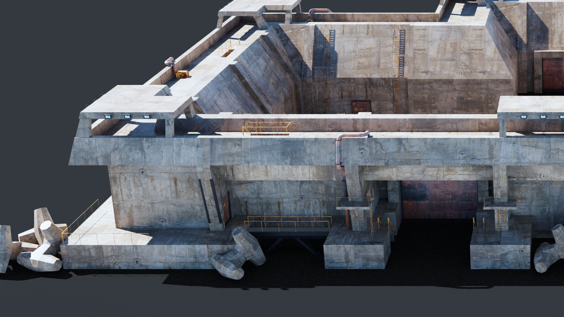 ArtStation - Future Fort Bunker Dystopian Military Outpost Kitbash ...