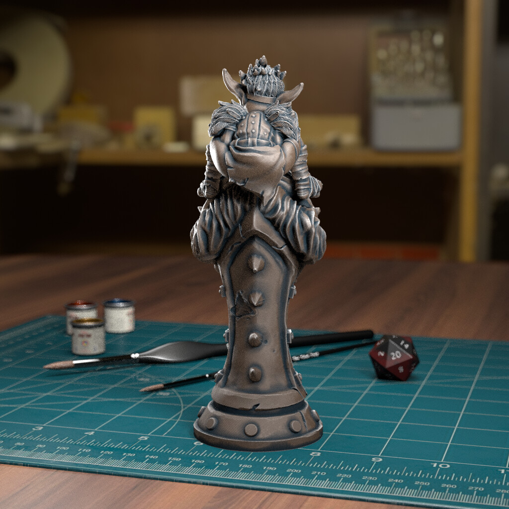 ArtStation - 3D Printable Fantasy Goblin Chess Set - TytanTroll ...