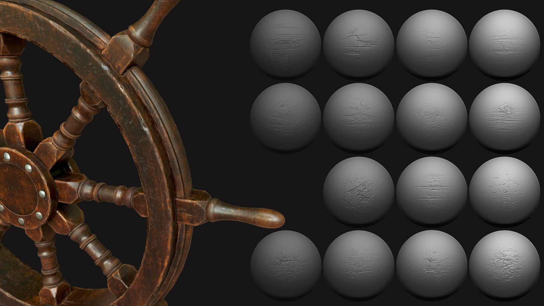 Jeetendra Sharma - ZBrush - Wood Surface Vol. 1