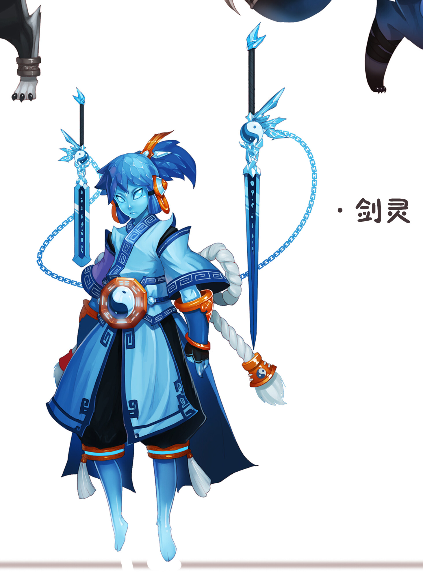 ArtStation - Game animated characters - sword ghosts | Game Assets