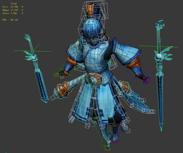 ArtStation - Game animated characters - sword ghosts | Game Assets