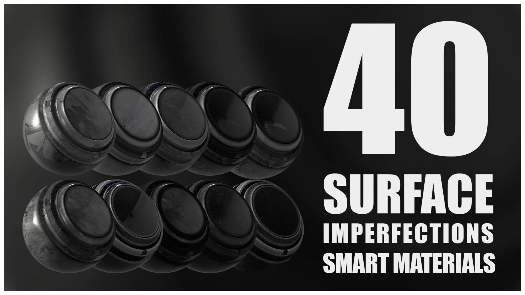 ArtStation - 40 Surface Imperfections Smart Material Bundle Pack | Brushes