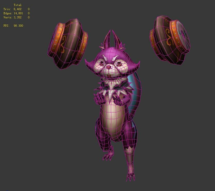 ArtStation - Game Animation Role - Lightning Mink | Game Assets