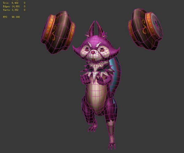 ArtStation - Game Animation Role - Lightning Mink | Game Assets