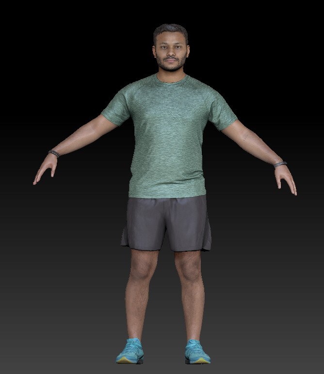 ArtStation - Handsome man in sportswear ready for animation 294 | Game ...