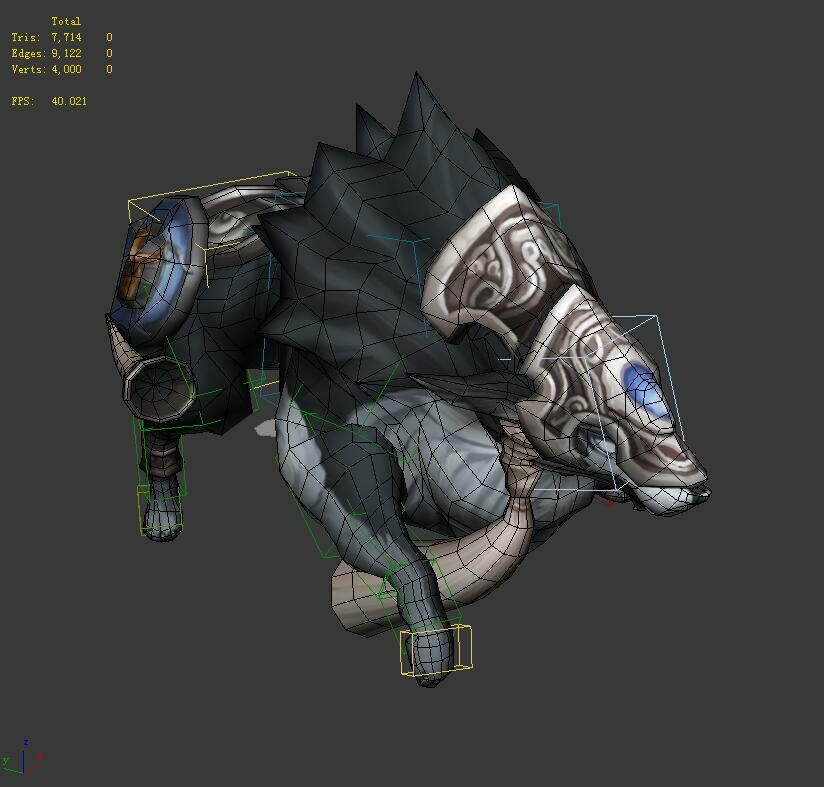 ArtStation - Game animated characters - war wolf cubs | Game Assets