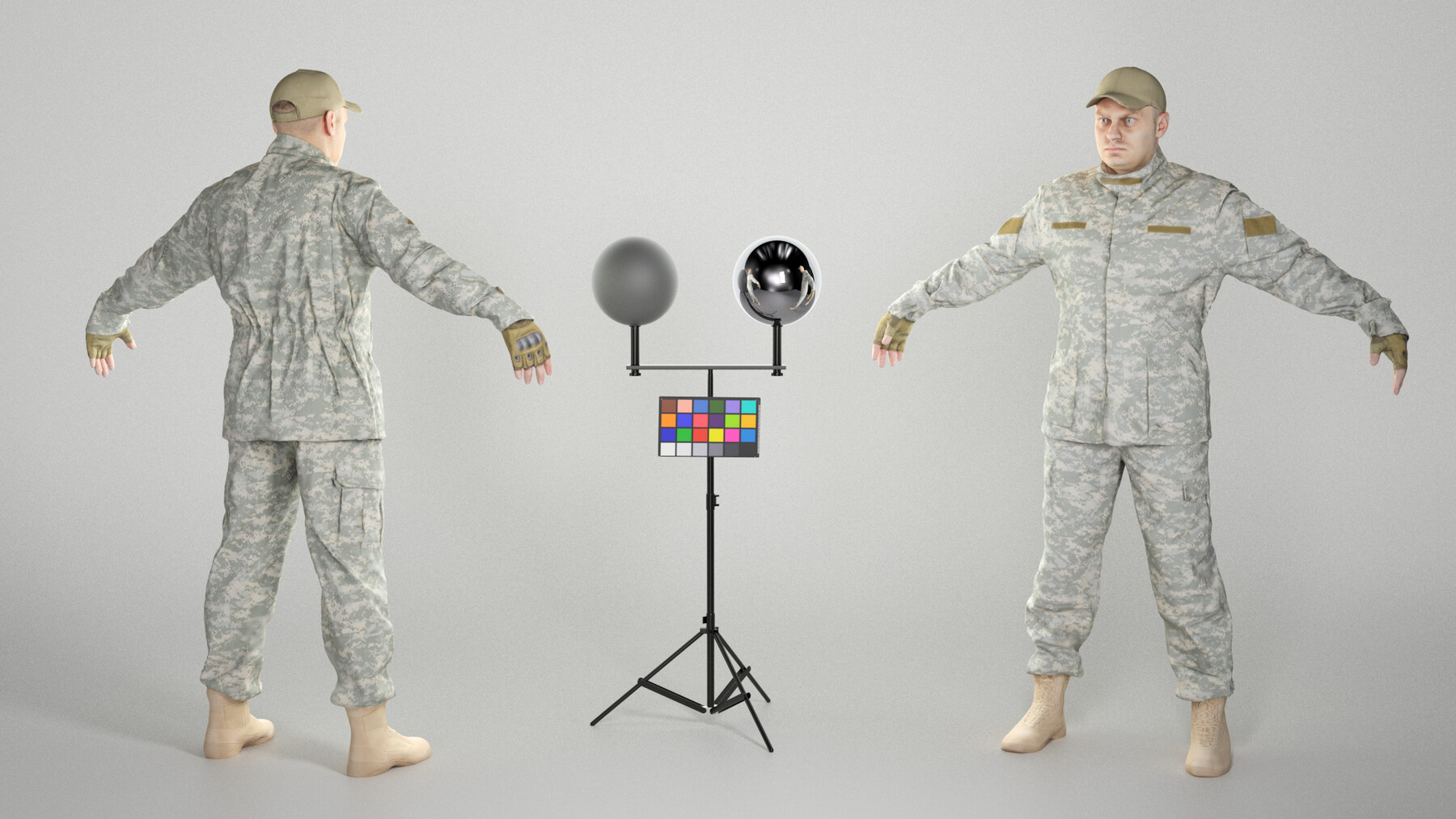 ArtStation - Soldier in American military uniform in A-pose 295 | Game ...