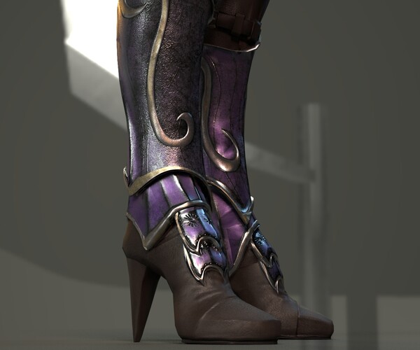 ArtStation - Woman Leg ARmor SEt | Game Assets