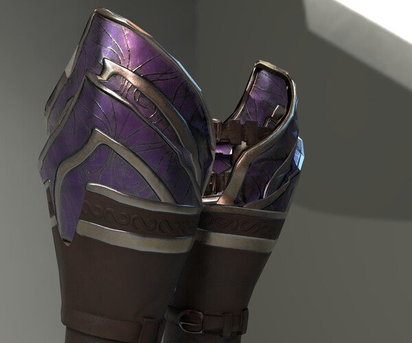 ArtStation - Woman Leg ARmor SEt | Game Assets