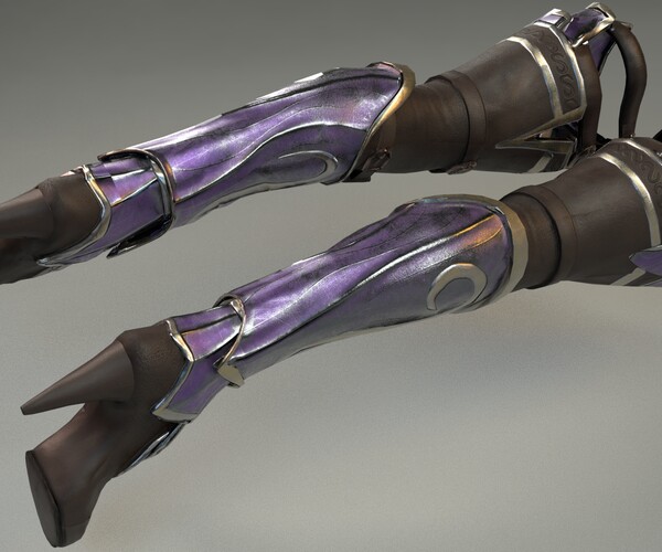 ArtStation - Woman Leg ARmor SEt | Game Assets