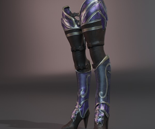 ArtStation - Woman Leg ARmor SEt | Game Assets