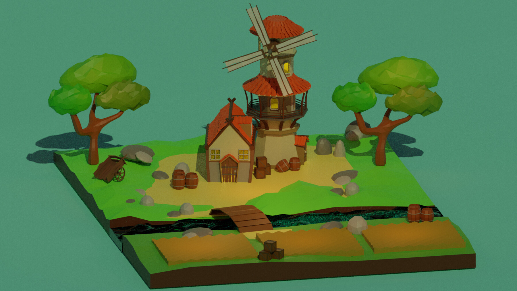 ArtStation - Windmill | Game Assets