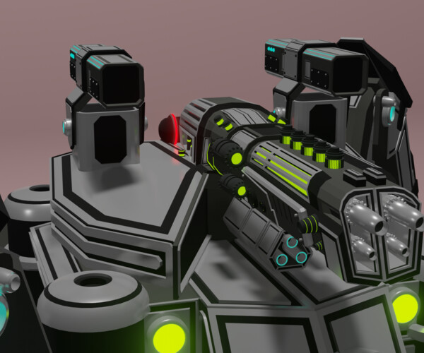 ArtStation - Robot tank 3d model | Game Assets