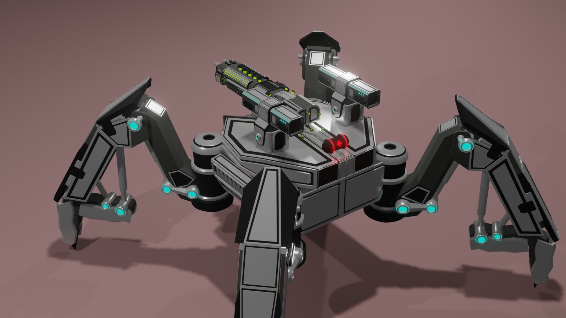 ArtStation - Robot tank 3d model | Game Assets