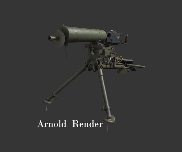 ArtStation - Maxim Heavy Machine Gun Maxim gun | Resources