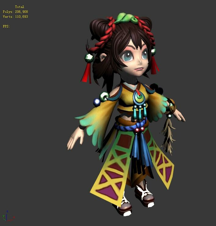 ArtStation - The characters of the game - Dali Duan disciples | Game Assets