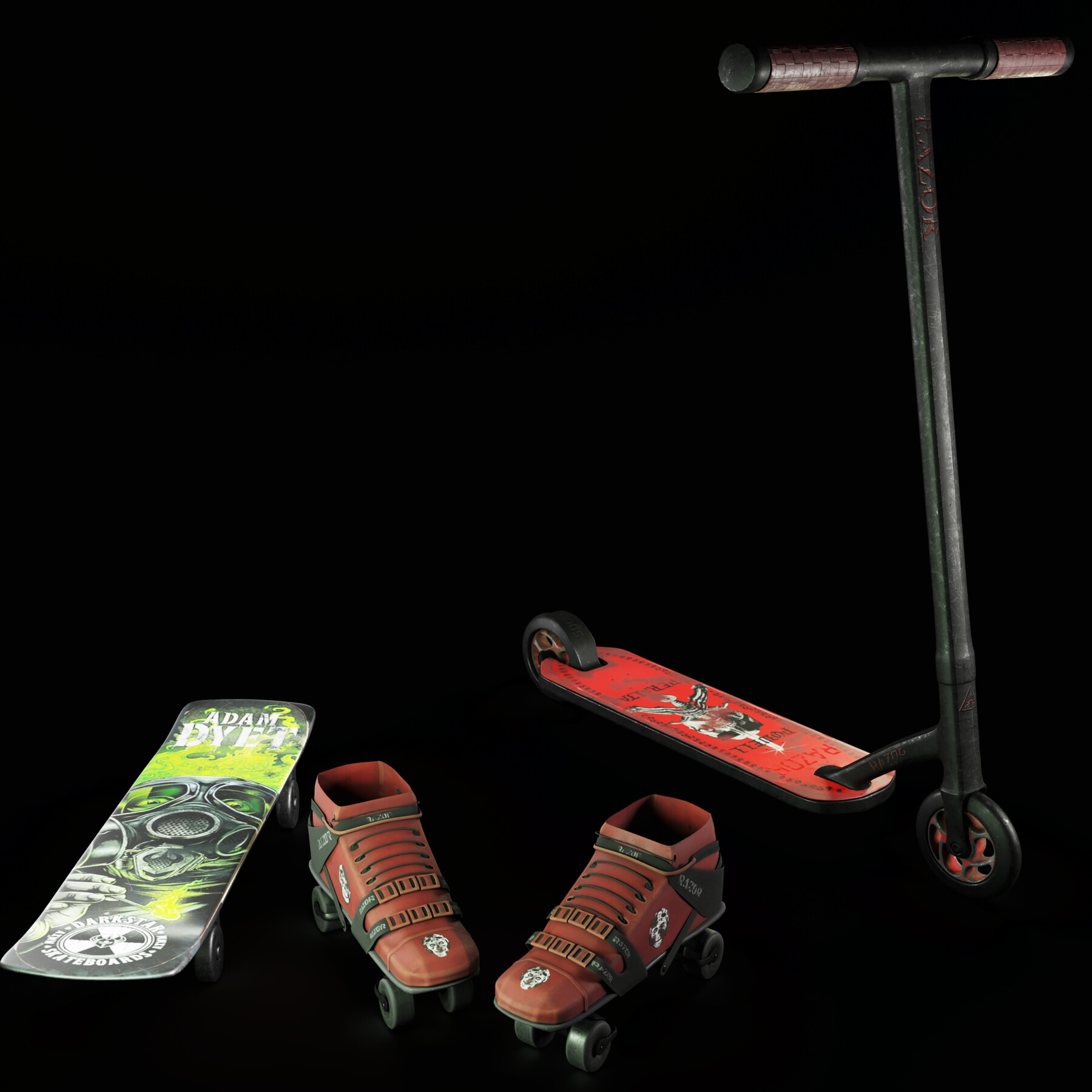 ArtStation - Skate Collection / 3D Model + 4K Textures | Resources