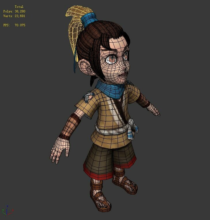 ArtStation - Game characters - male villagers | Game Assets