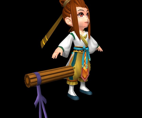 ArtStation - Game characters - book children | Game Assets