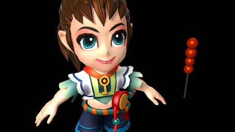 ArtStation - The characters of the game - the little boy | Game Assets